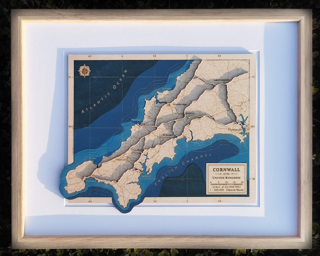 Custom Wooden Map Gift Relief Style Unique Art Decor - Etsy