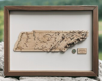Georgia 3D Carved Wooden Topographic State Map Art Framed USA - Etsy