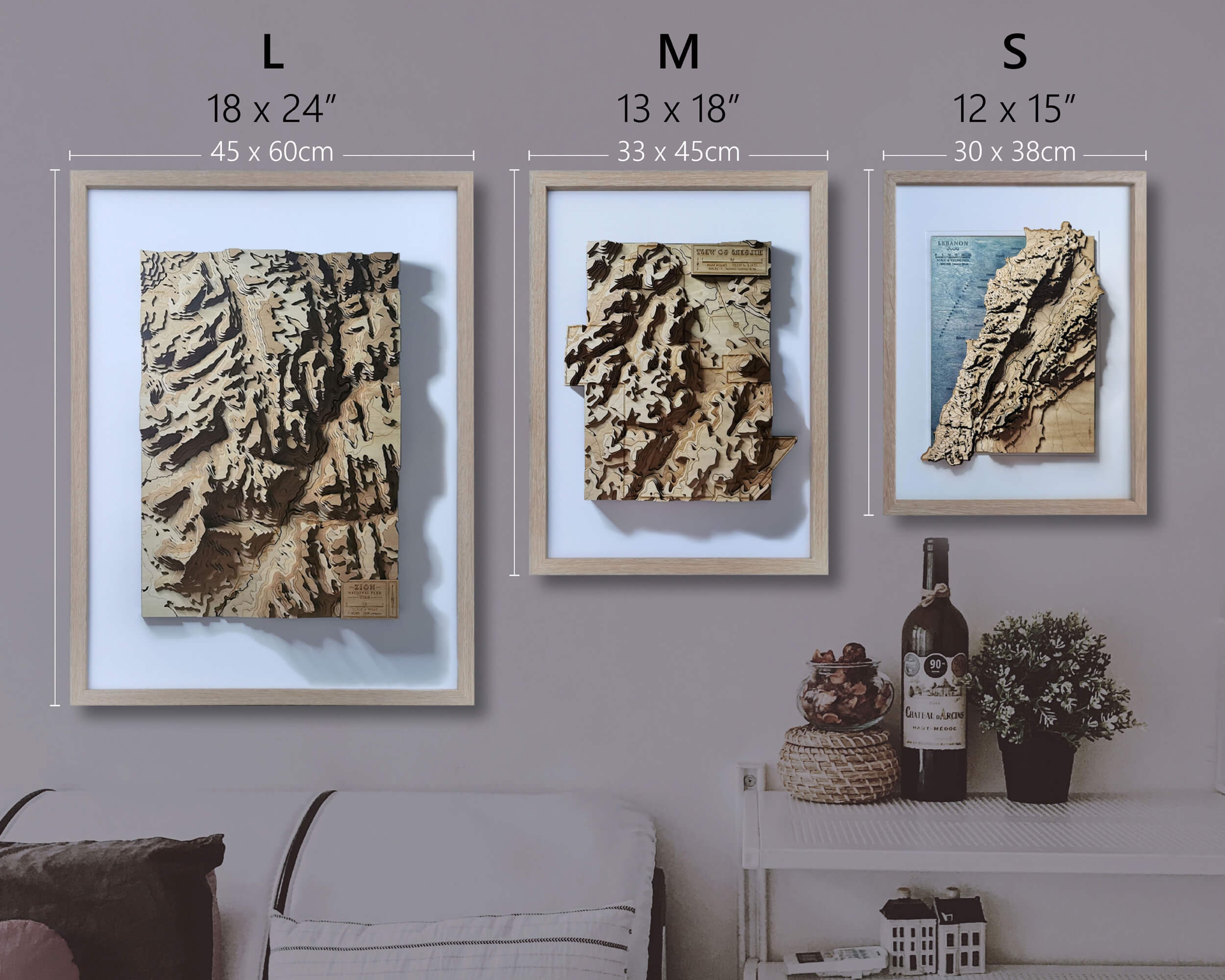 Wooden 3D Map of New York City Framed - Etsy