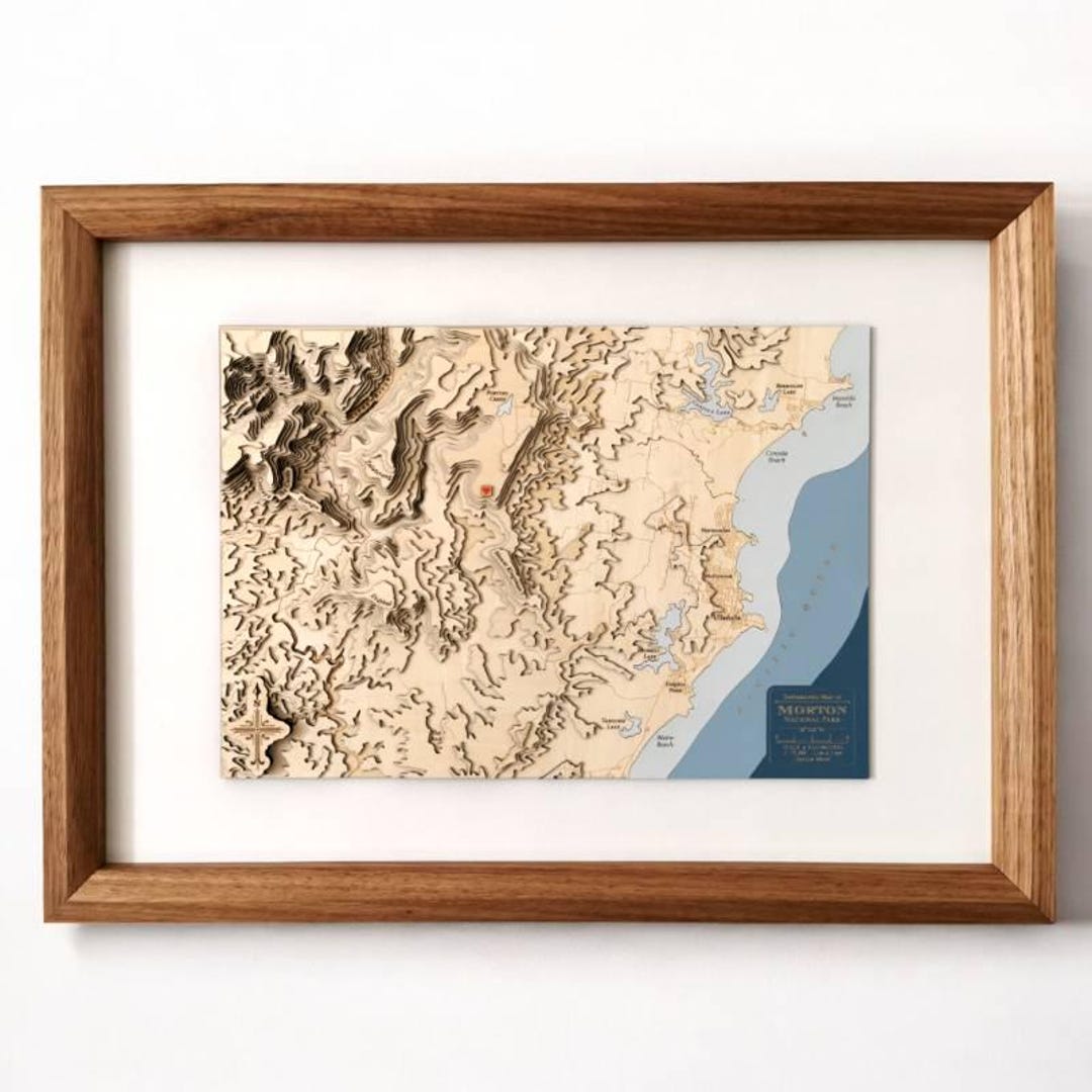 Morton National Park Ulladulla 3D Map | NSW Hiking & Travel Gift ...
