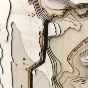 Farm Property Contour Custom Map Art - Etsy