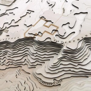 Custom Wooden Farm Topographic Map - Personalized Agricultural Heritage ...