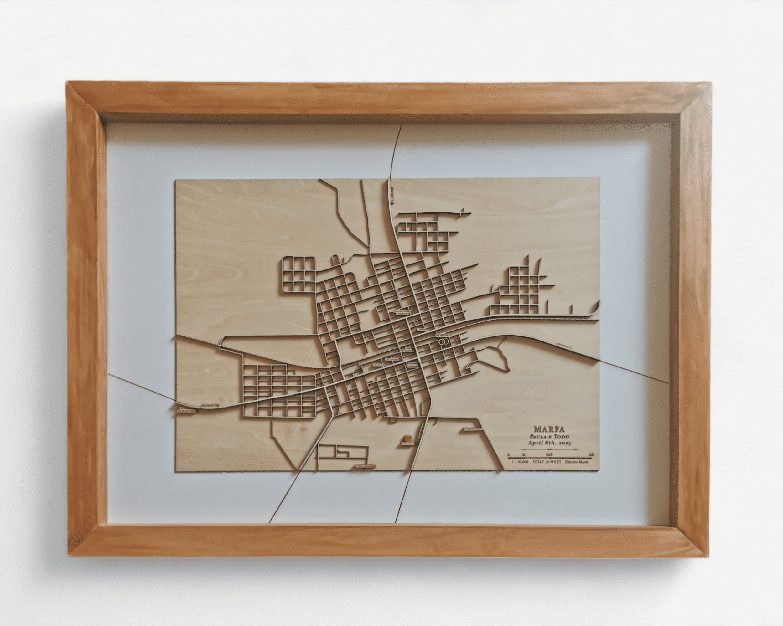 Custom Wooden Map Gift Relief Style Unique Art Decor - Etsy