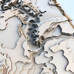 3D Wooden Arizona Hunting Territory Map | Perfect for Trophy Rooms - Etsy