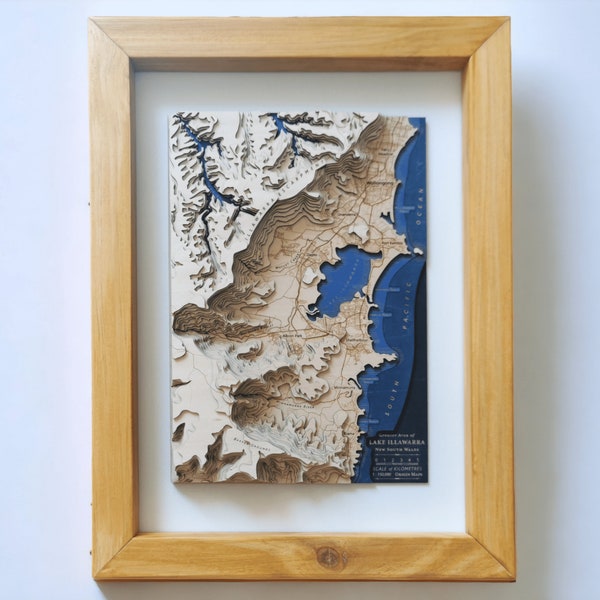 Topographic Map Wooden - Etsy