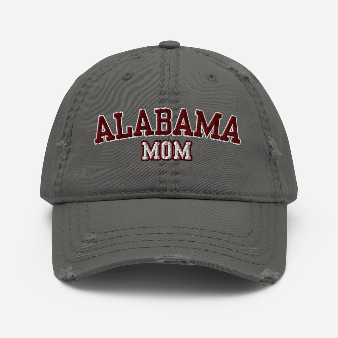 Alabama Mom Hat - Alabama Mama Embroidered Cap - Distressed - Etsy