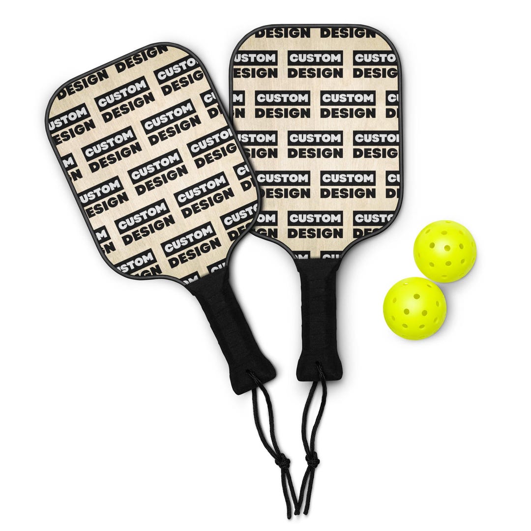 Custom Pickleball Paddle Set - Add Logos, Photos, or a Custom Design - Etsy