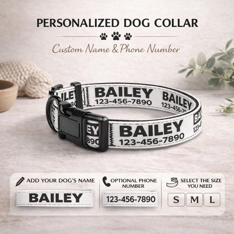 Custom Dog Collar - Add Photos, Logos, or a Custom Design ...
