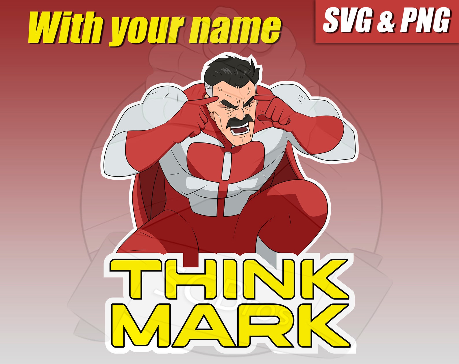 Invincible Think Mark Invincible svg Invincible png Think | Etsy