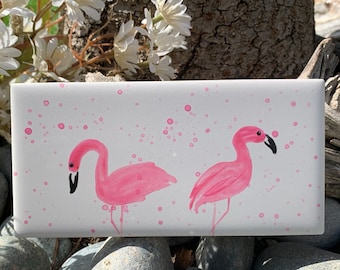 Wild Love: Flamingoes Tile - Etsy