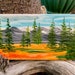 Evergreen Meadow Hand Painted Ceramic Tile/ Wall Art/ Home Decor - Etsy