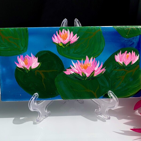 Ceramic Tile Lily Pad - Etsy