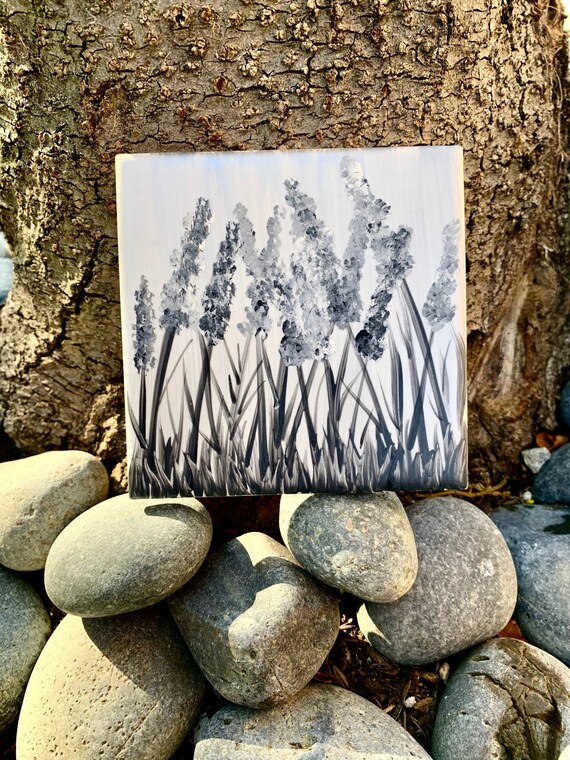 La Lavanda Hand Painted Ceramic Tile/ Ornament/ Wall Art/ Home | Etsy