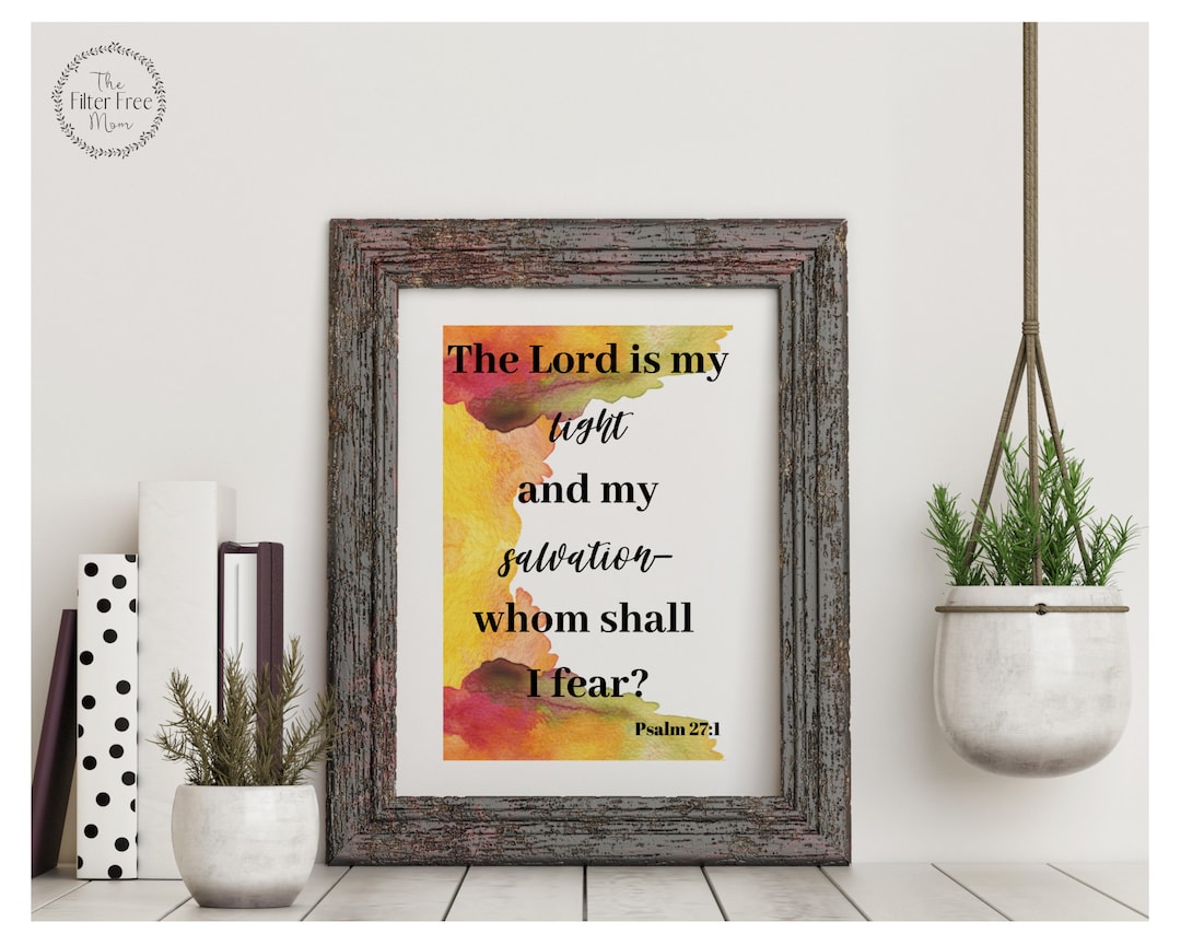 The Lord is My Light, Christian Printable, Instant Download - Etsy
