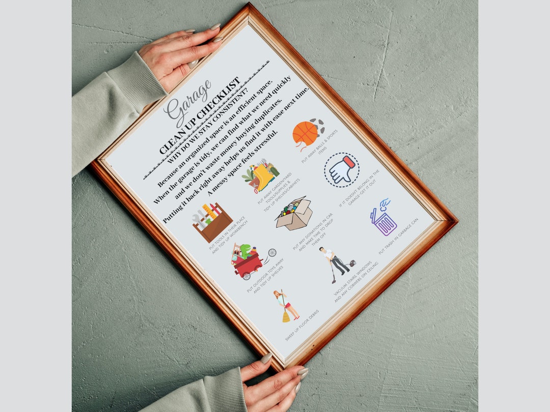 Garage Clean Up, Printable Checklist, Instant Download - Etsy