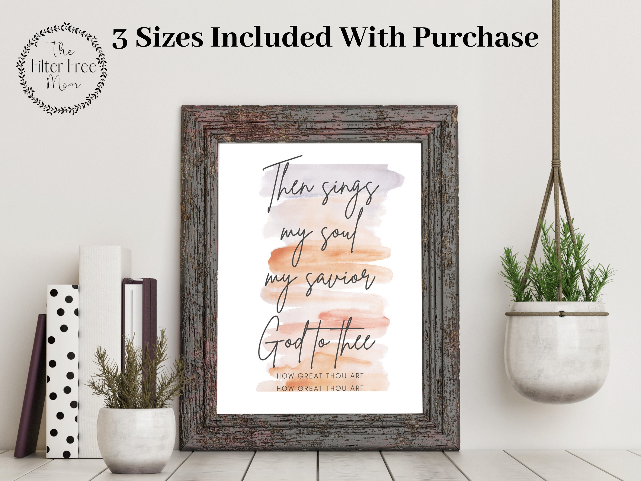 How Great Thou Art, Hymn Printable,minimalist Art, Instant Download, 3 ...