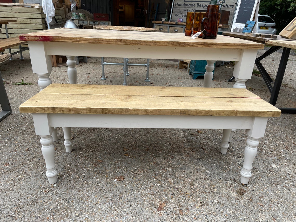 Farmhouse Reclaimed Dining Table Sets - Etsy