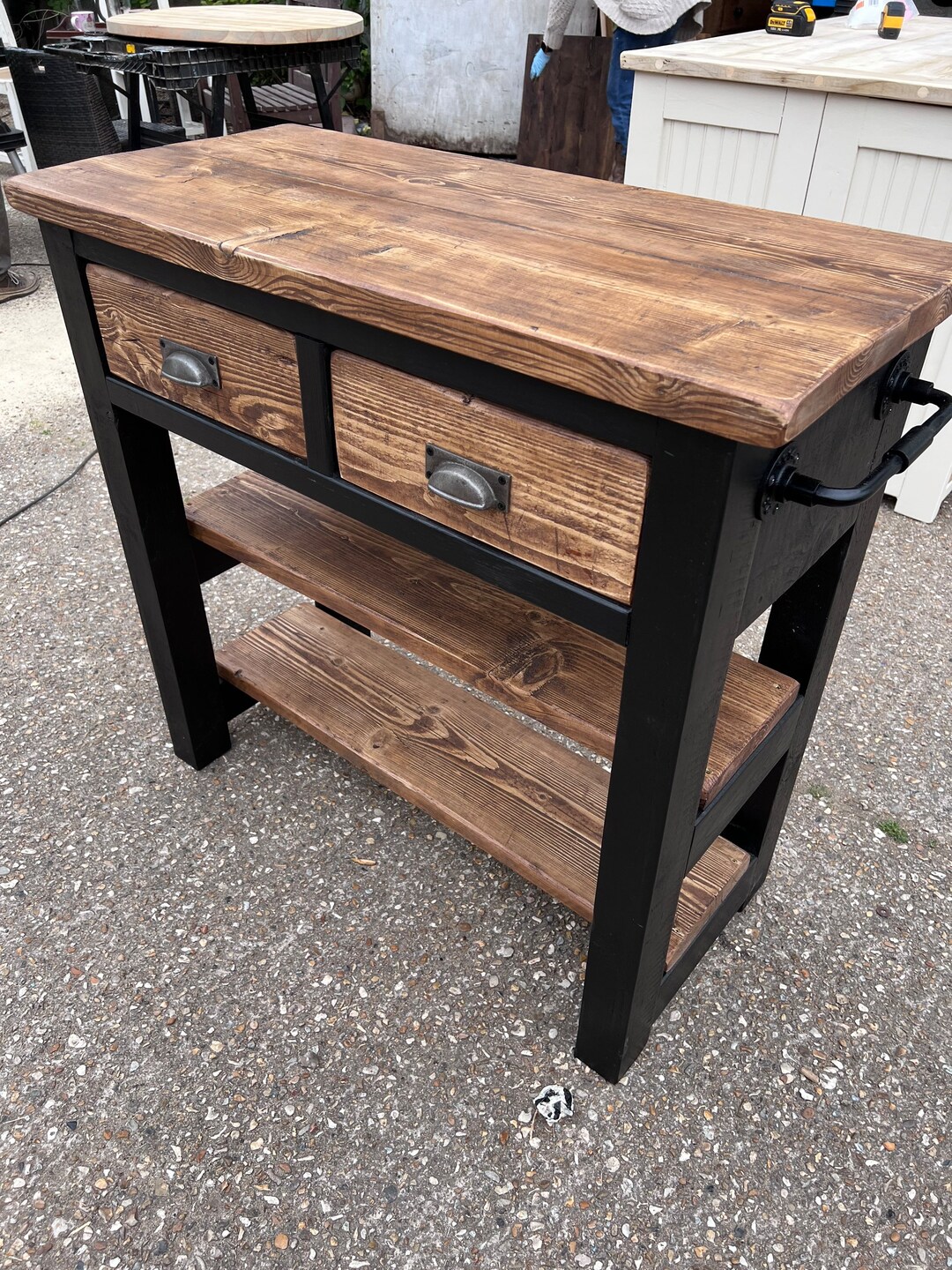 Rustic Farmhouse Mini Island - Etsy