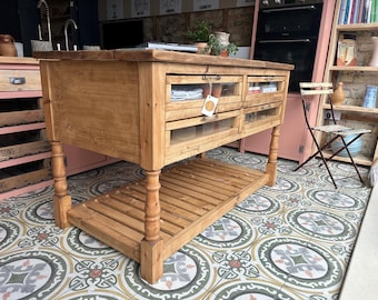 Bespoke Spindle Dairy Table Kitchen Islands - Etsy UK