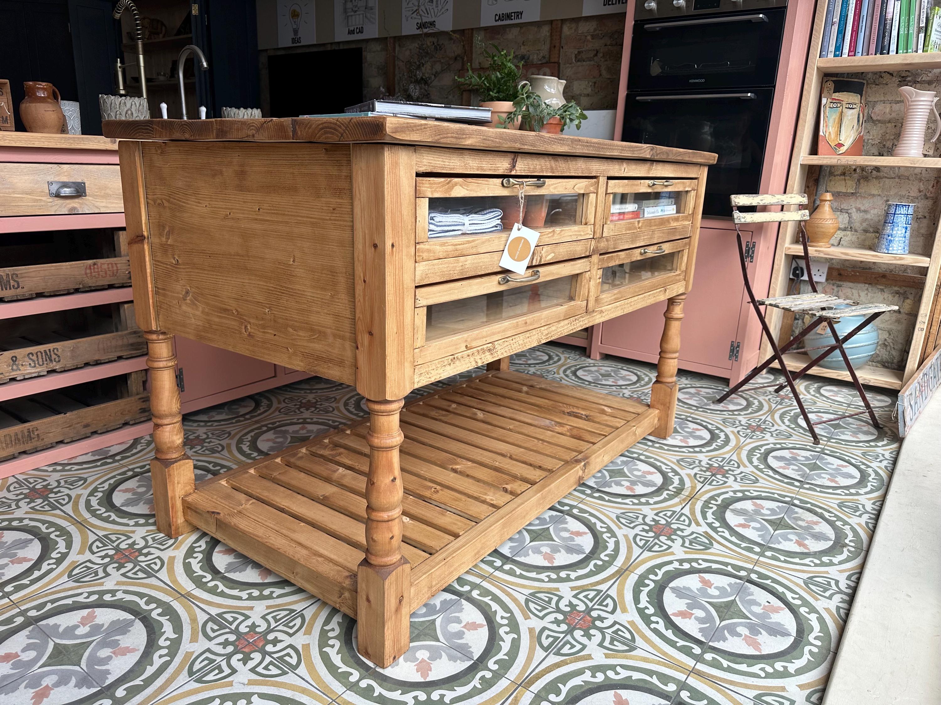 Bespoke Spindle Dairy Table Kitchen Island - Etsy UK