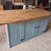 Rustic Farmhouse Kitchen Island With Wine Rack and Spice Rack - Etsy UK