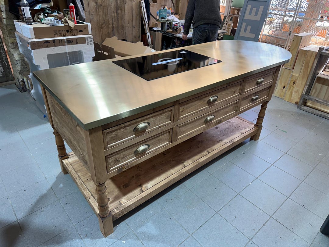 Bespoke Spindle Kitchen Island - Etsy UK