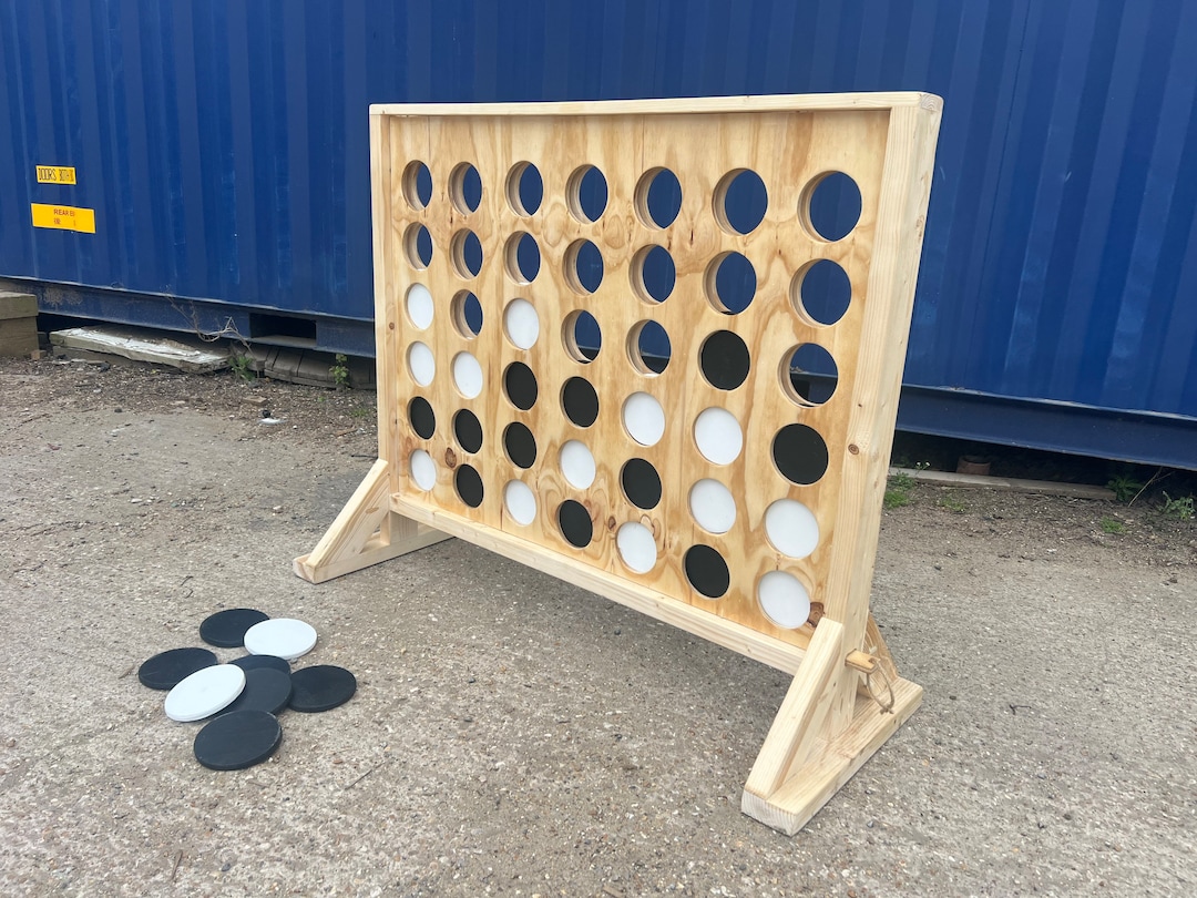 Giant Connect Four Garden Game - Etsy UK