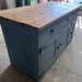 Rustic Farmhouse Kitchen Island With Wine Rack and Spice Rack - Etsy UK