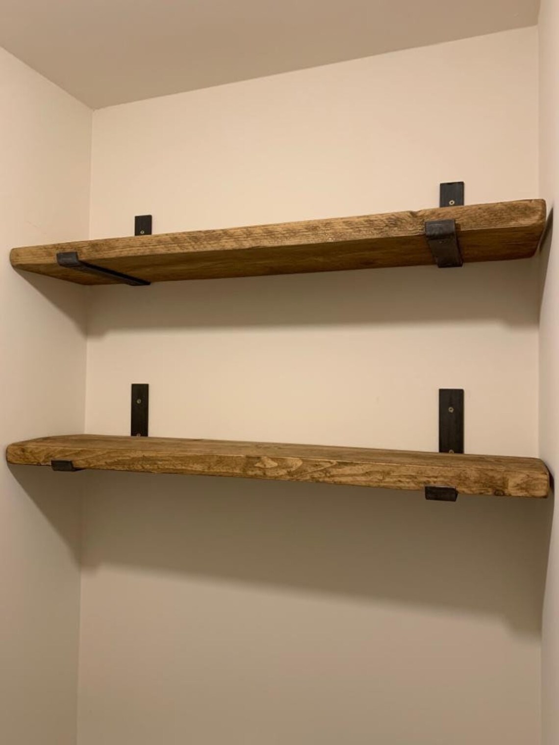 Solid Reclaimed Scaffold board shelves | Etsy