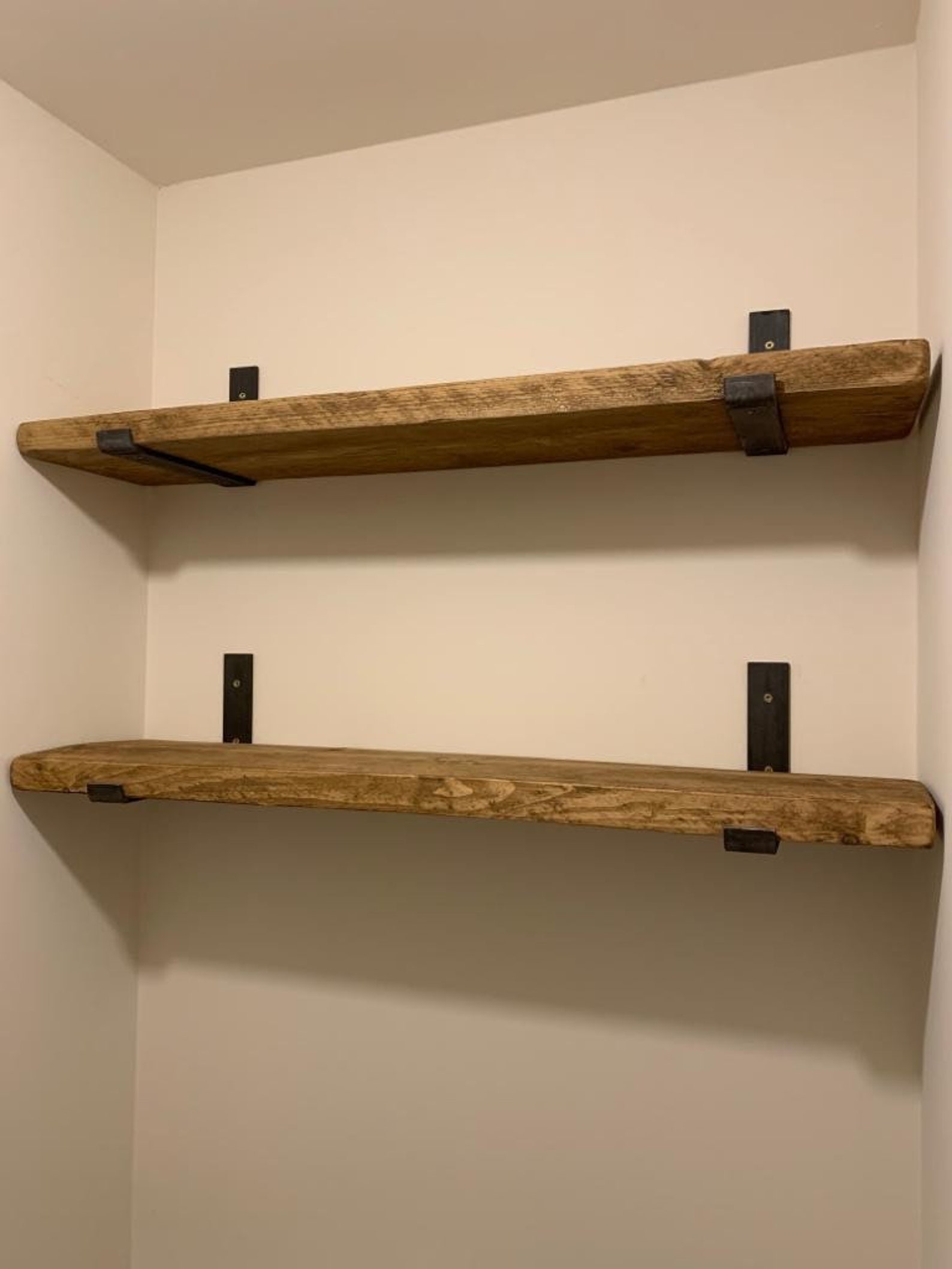 Solid Reclaimed Scaffold board shelves | Etsy