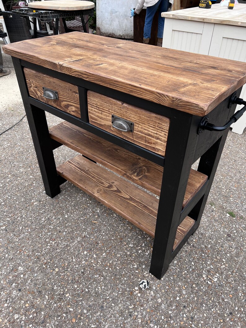 Rustic Farmhouse Mini Island - Etsy