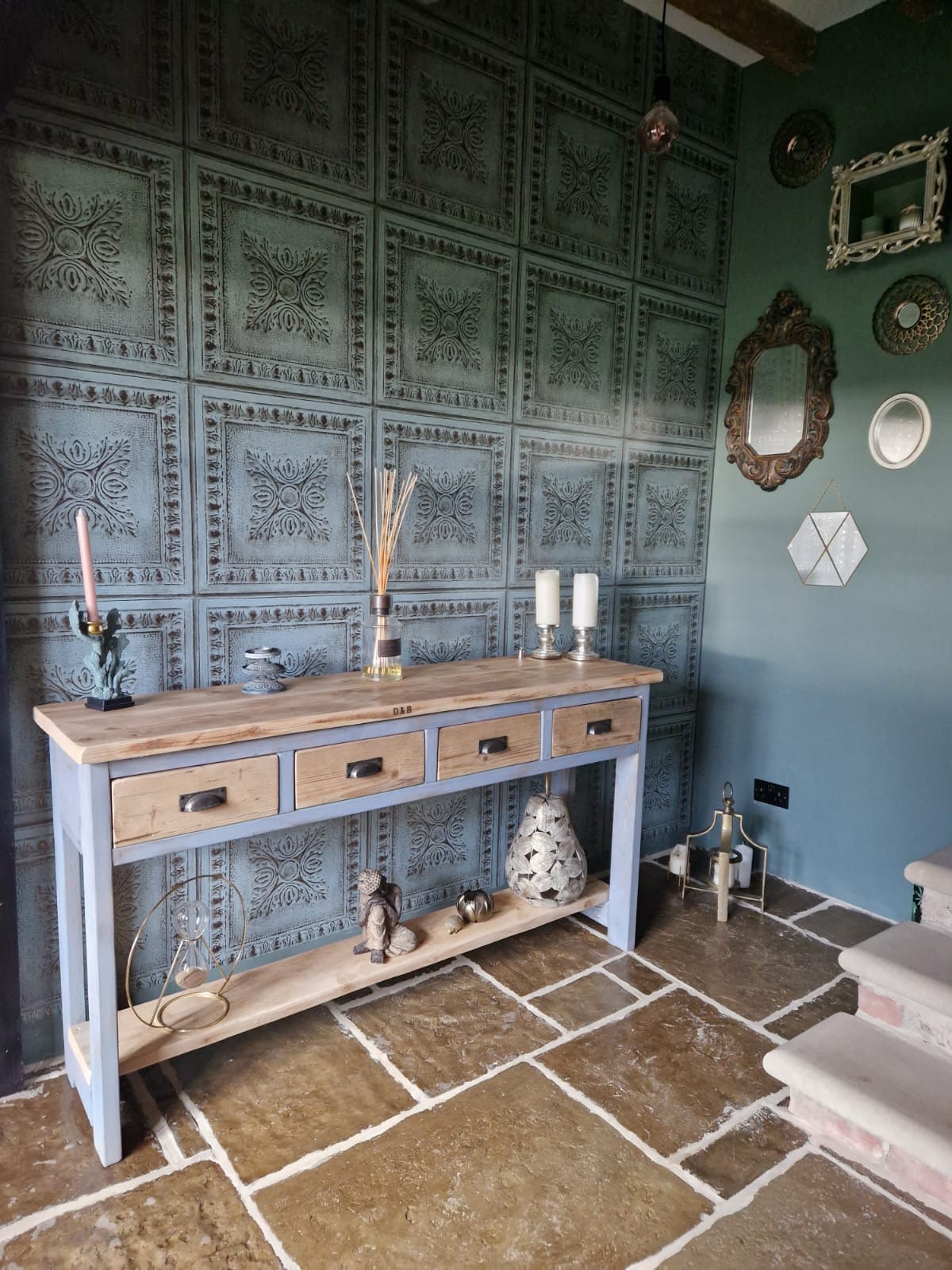 Reclaimed Farmhouse Console Table - Etsy