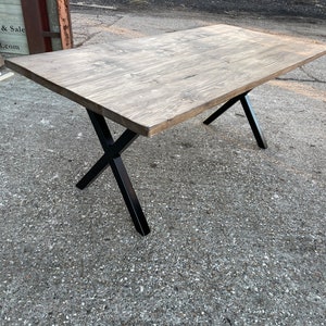 Reclaimed Scaffold Board X Frame Table - Etsy