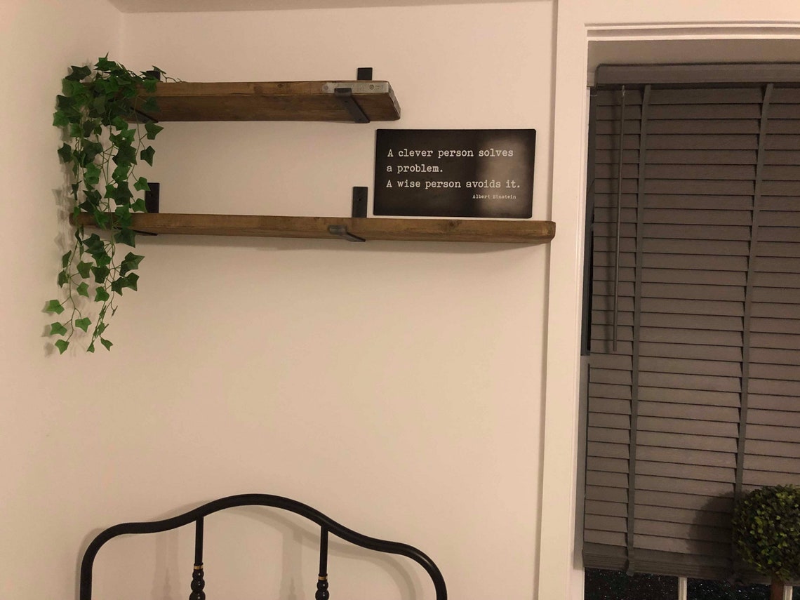 Solid Reclaimed Scaffold board shelves | Etsy