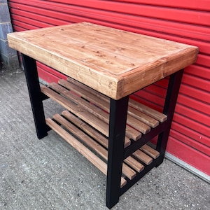 Rustic Farmhouse Thick Butchers Block - Etsy UK