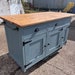 Rustic Farmhouse Kitchen Island With Wine Rack and Spice Rack - Etsy UK