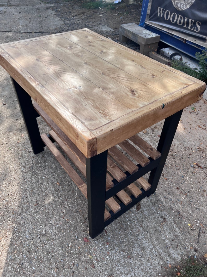 Rustic Farmhouse Thick Butchers Block - Etsy