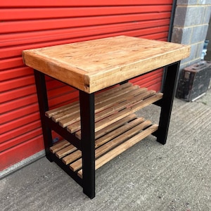 Rustic Farmhouse Thick Butchers Block - Etsy