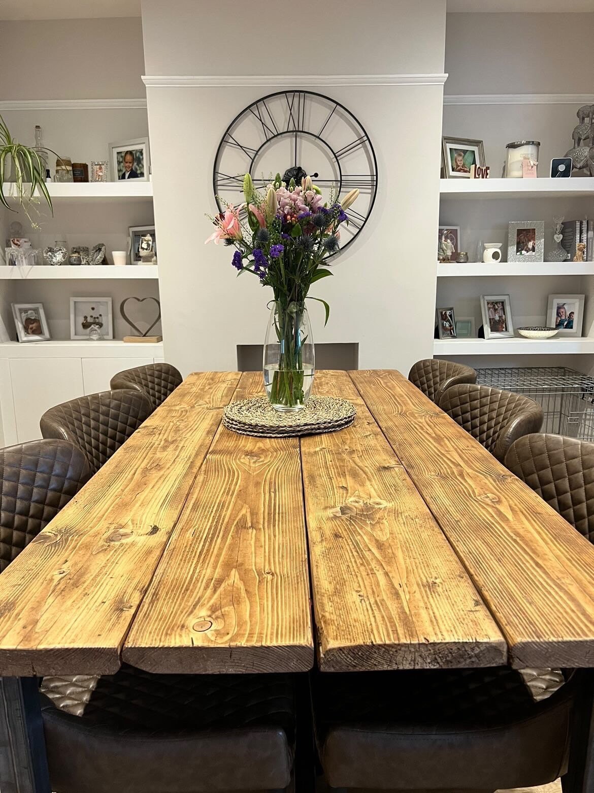 Rustic Reclaimed Scaffold Board Dining Table - Etsy UK