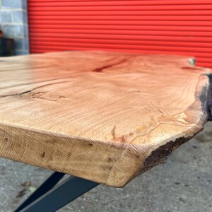 Live Edge Oak Dining Table - Etsy UK