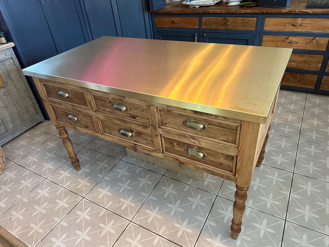 Bespoke Spindle Dairy Table Kitchen Island - Etsy