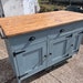 Rustic Farmhouse Kitchen Island With Wine Rack and Spice Rack - Etsy UK
