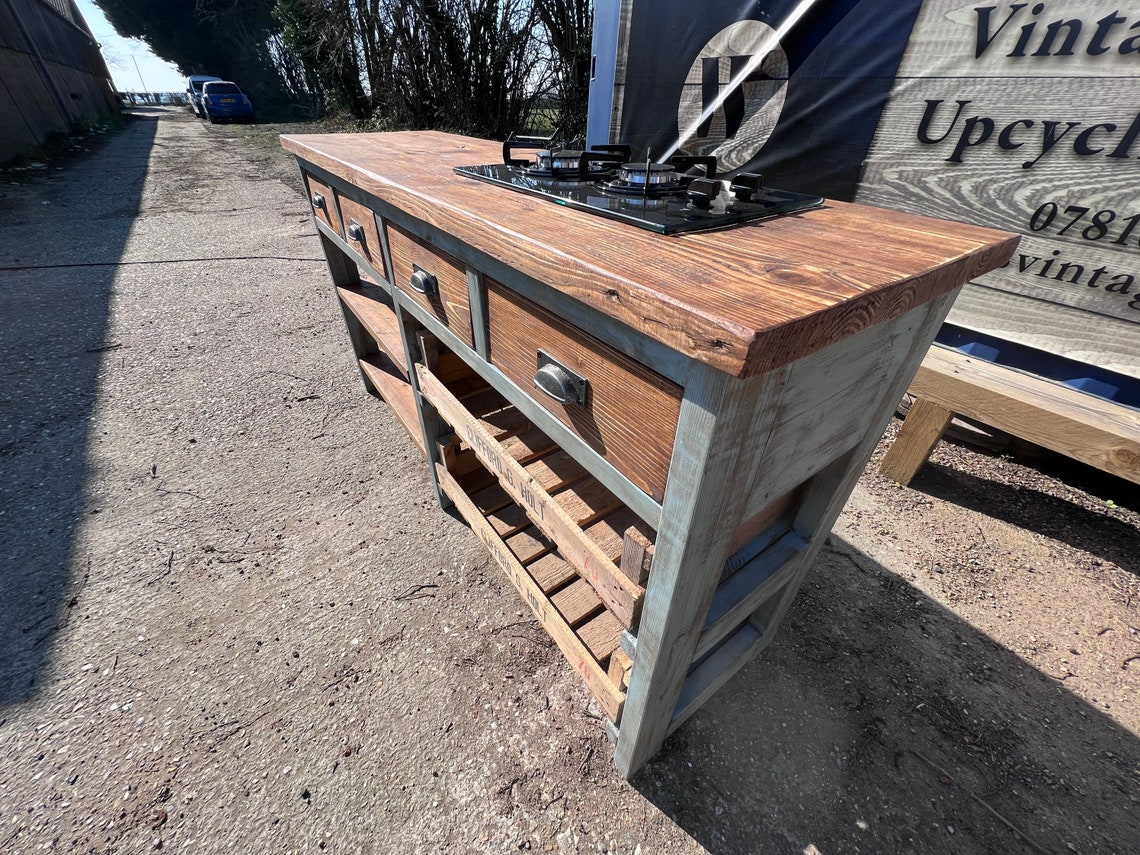 Integrated Hob Kitchen Island - Etsy