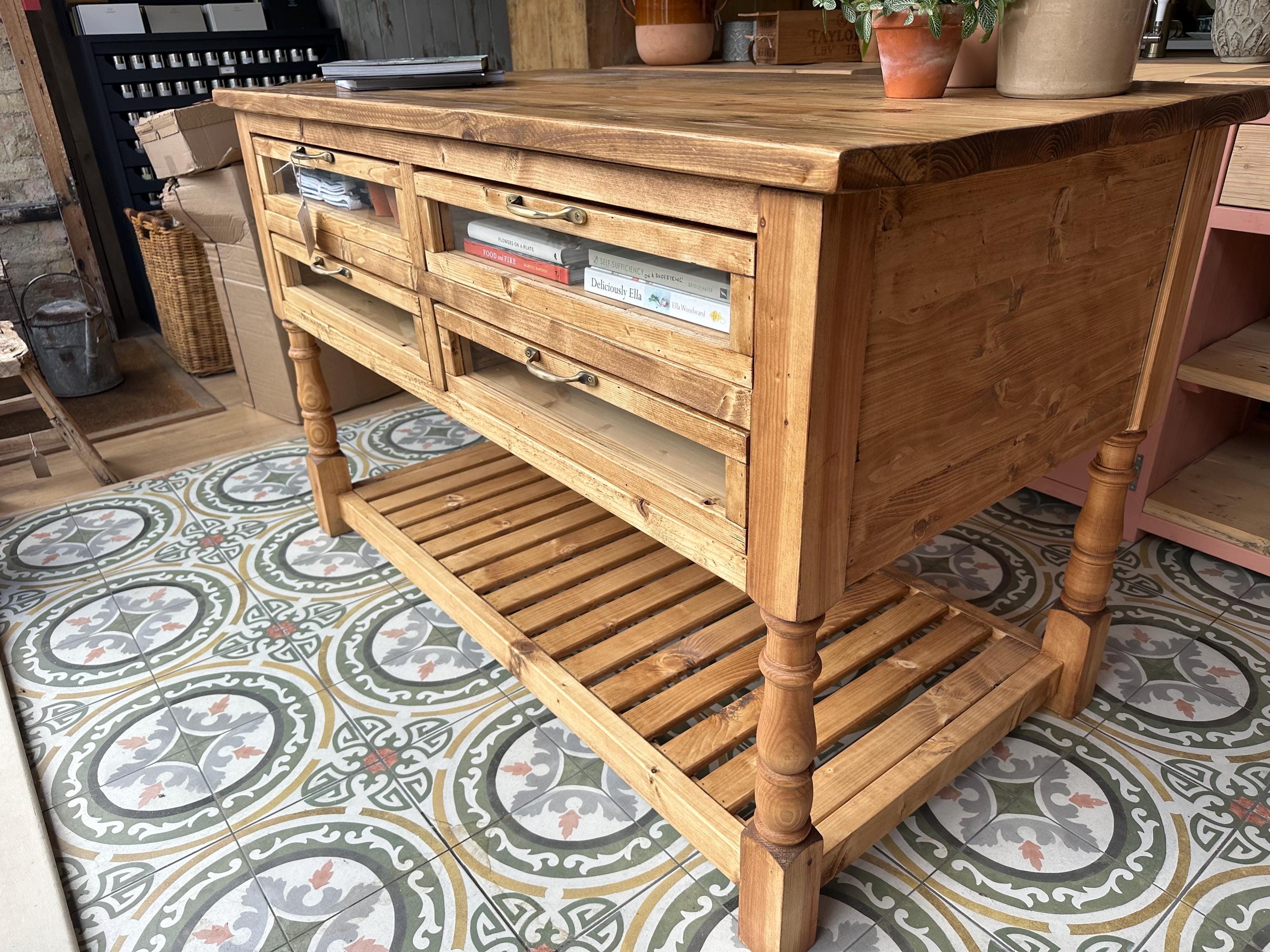 Bespoke Spindle Dairy Table Kitchen Island - Etsy UK