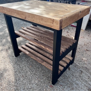 Rustic Farmhouse Thick Butchers Block - Etsy UK