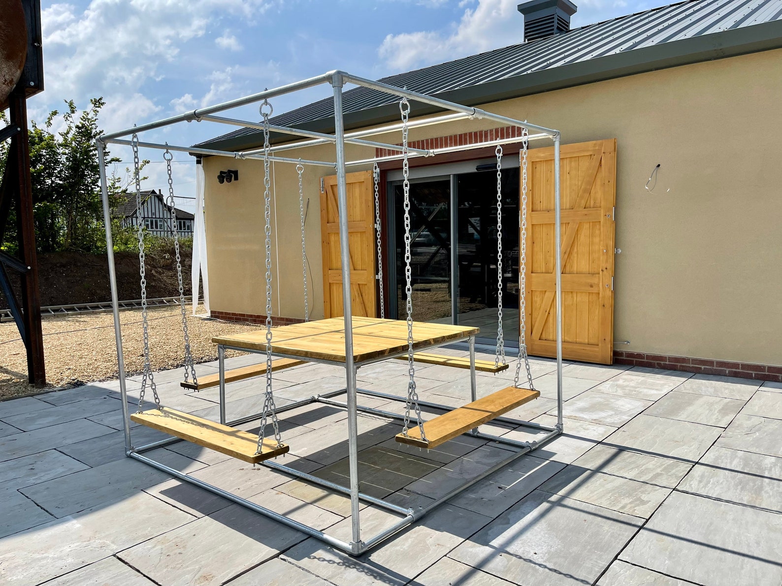 Outdoor Seating Set Swing Pod - Etsy UK