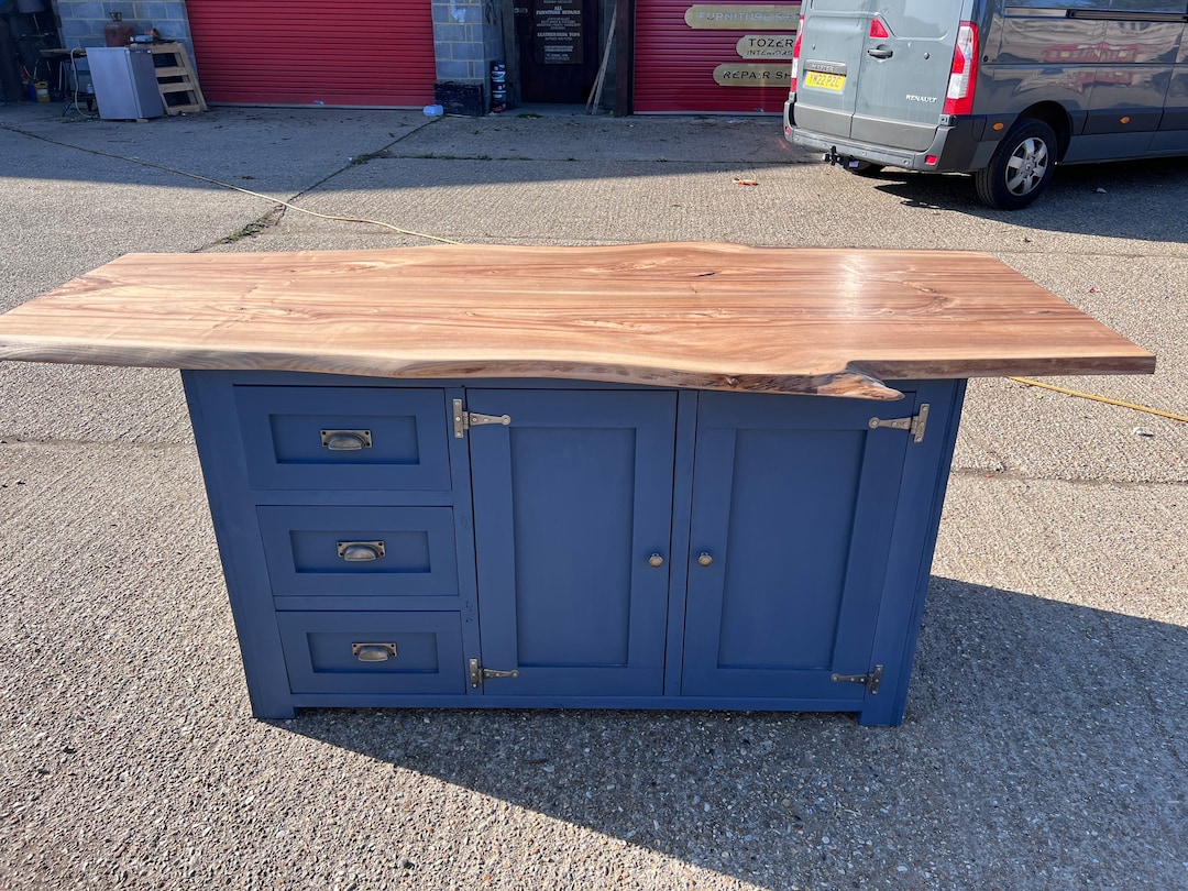 Rustic Live Edge Kitchen Islands - Etsy UK