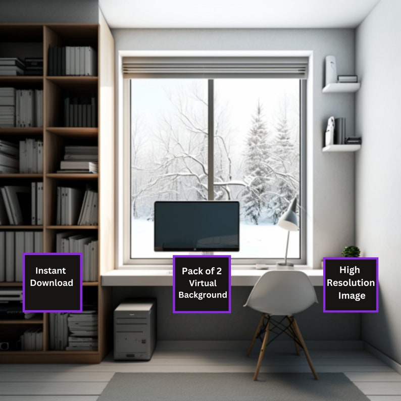 Zoom Virtual Backgrounds Virtual Backgrounds Office - Etsy