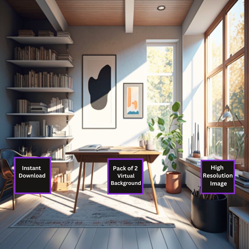 Zoom Virtual Backgrounds Virtual Backgrounds Office - Etsy