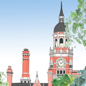 Croydon Clocktower Croydon Town Hall Print Croydon Print - Etsy